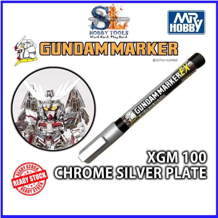 Mr.Hobby XGM100 Chrome Silver Plating Gundam Marker EX | Shopee Malaysia