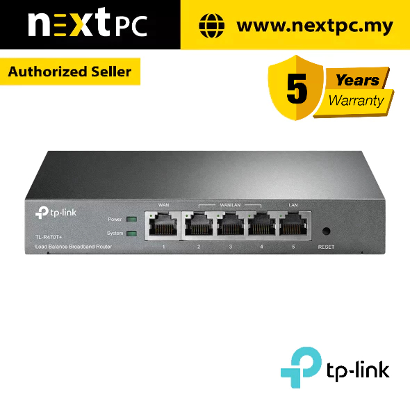 [Ready Stock] TP-LINK TL-R470T+ Desktop Load Balance Broadband Router ...