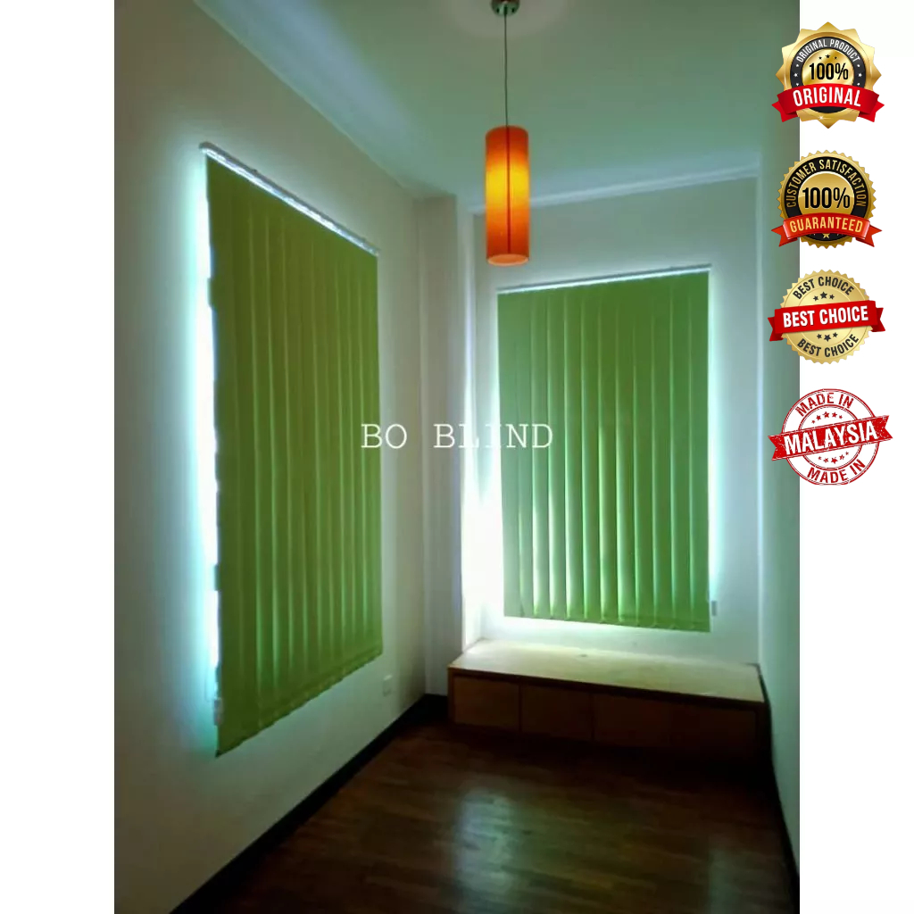 [BO Blind] Vertical Blinds BLACKOUT Custom Made W7ft 8ft 9ft 10ft Made ...