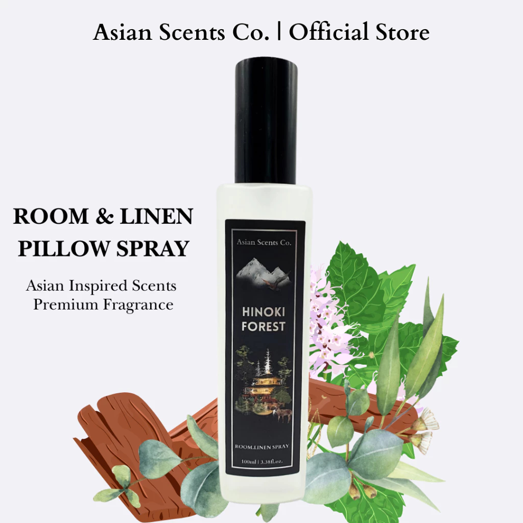 Asian Scents Co. Hinoki Forest Room Linen Spray (100ml) | Shopee Malaysia