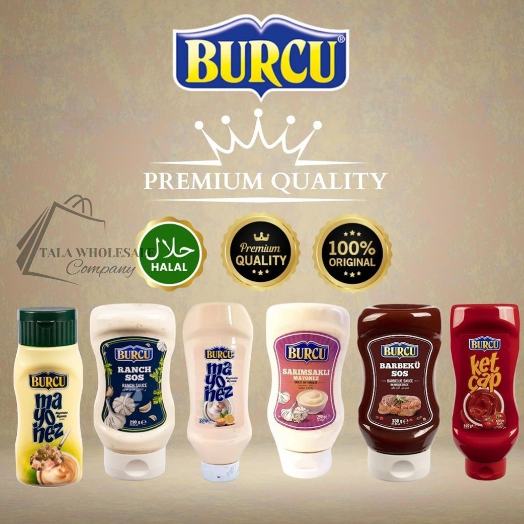 Burcu Garlic Mayonnaise/ Mayonnaise/ Ranch Sauce/ BBQ Sauce/ Ketchup ...