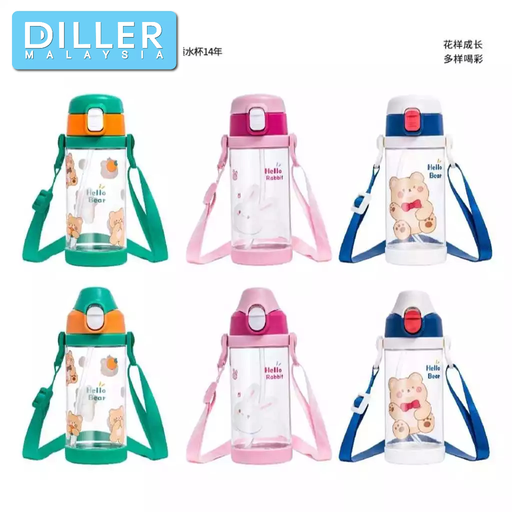 Diller Kid Botol Tritan Dua Fungsi Two Function Bottle Cap Straw Direct ...