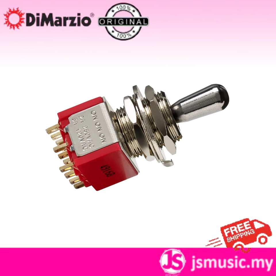 DiMarzio EP1111 4PDT Pickup Selector Switch - 3 Position (On/On/On) | Shopee Malaysia