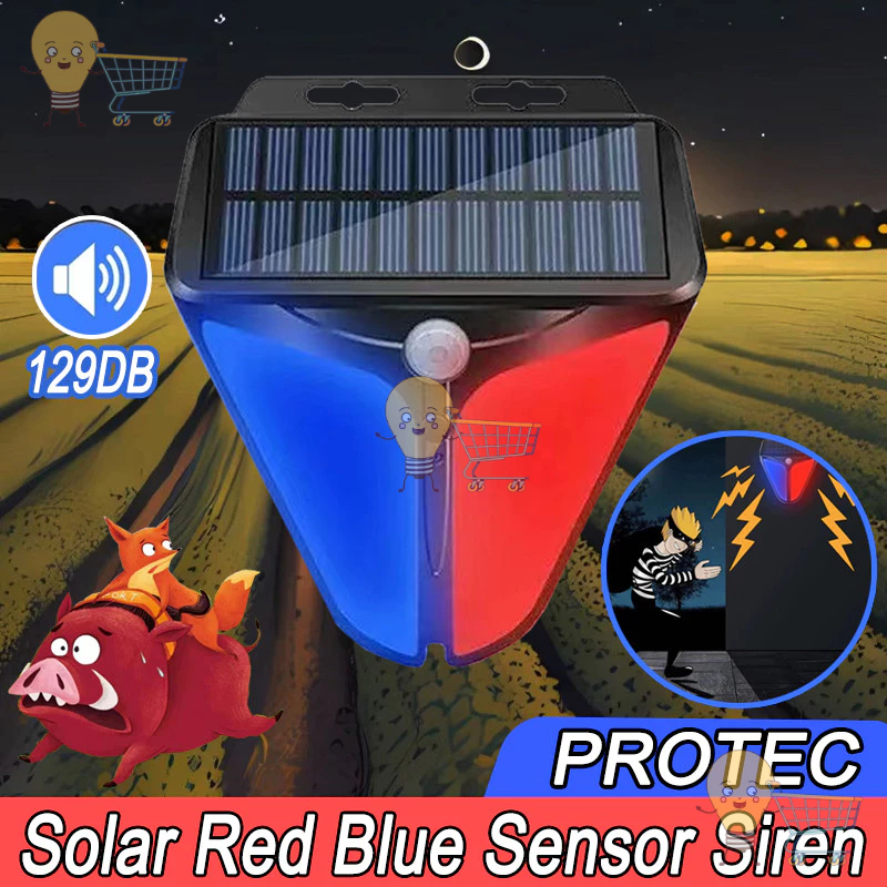 2024 New Human Body Sensor Safety Flashing Warning Light Smart Solar ...