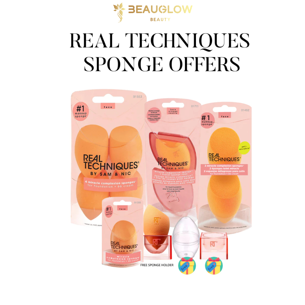 Original Real Techniques Miracle Sponge Antimicrobial, Latex Free ...