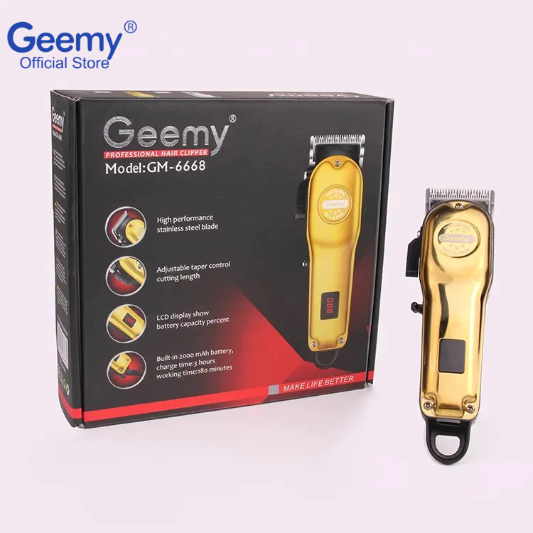 Geemy Hair Clipper Rechargeable Hair Trimmer Men Beard Cutting Machine ...