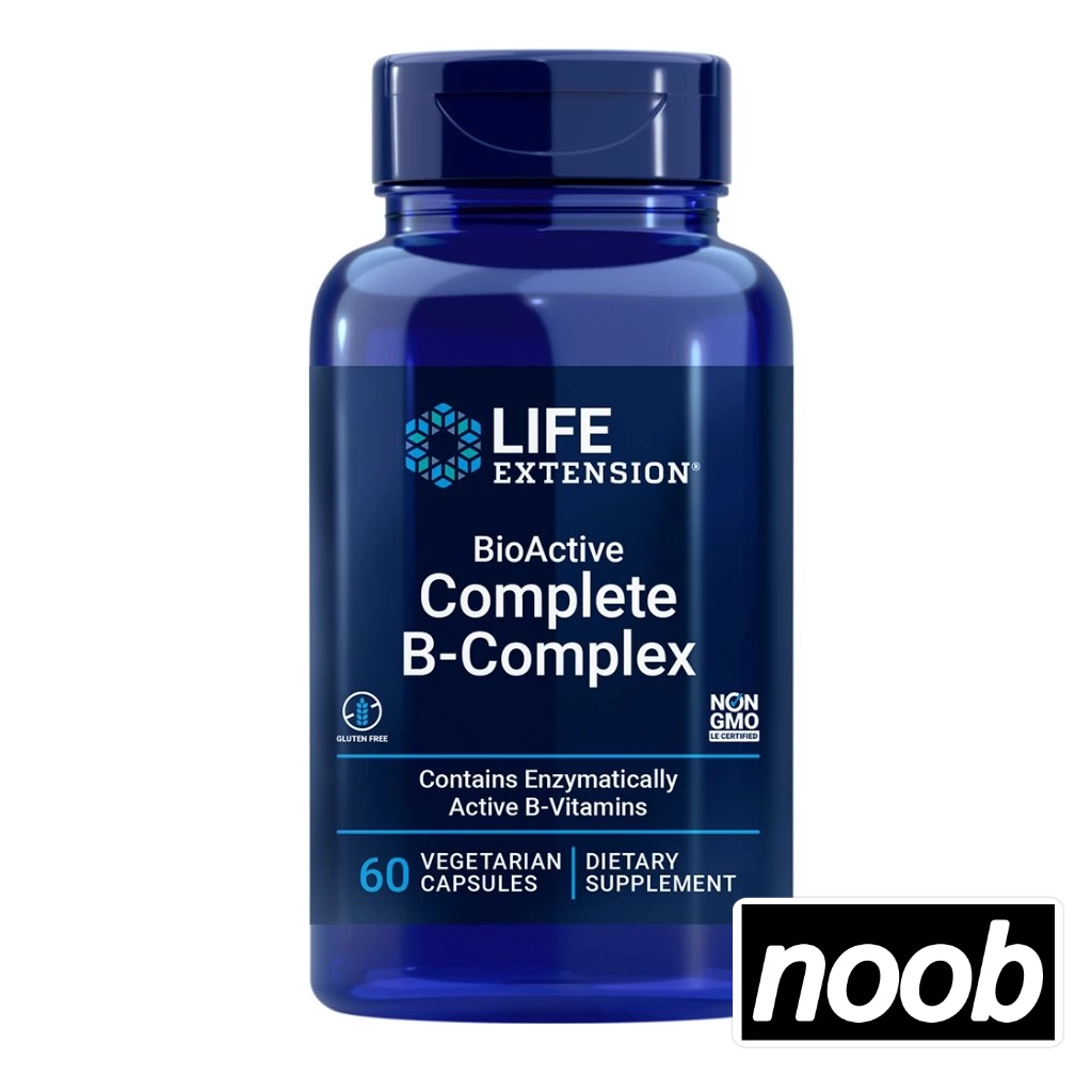 Life Extension BioActive Complete B-Complex Vitamin B 60caps | Shopee ...