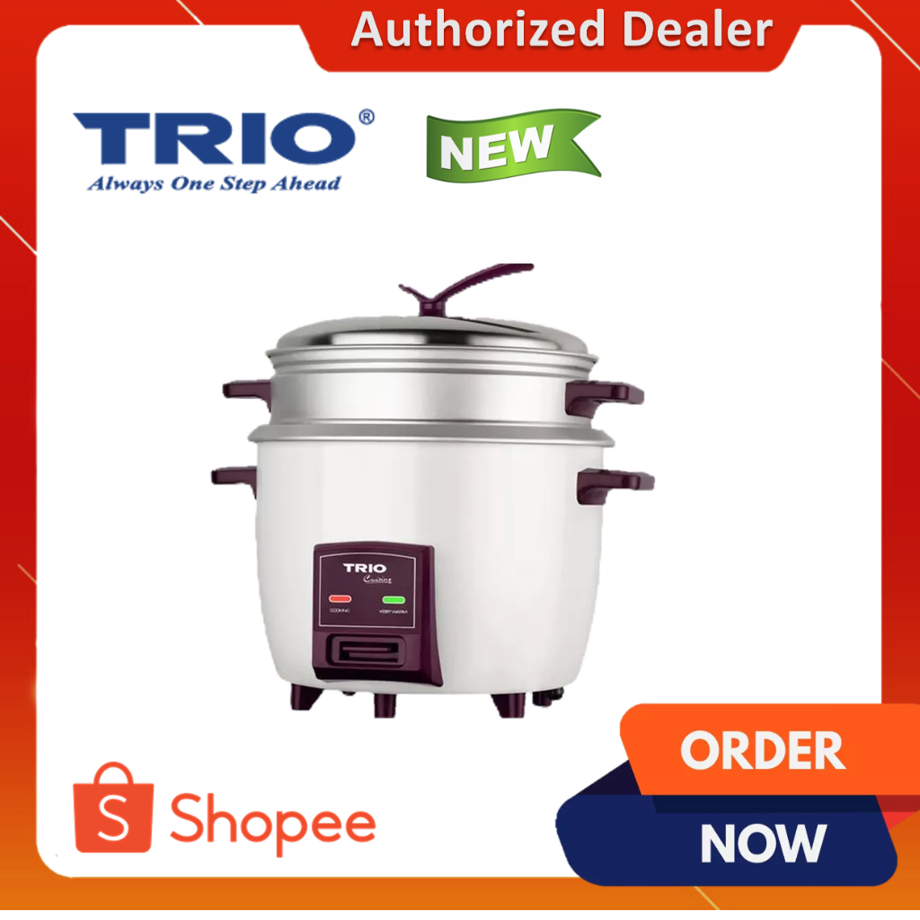 TRIO TRC-1803 1.8L RICE COOKER WITH ALUMINIUM STEAM TRAY / Periuk Nasi ...