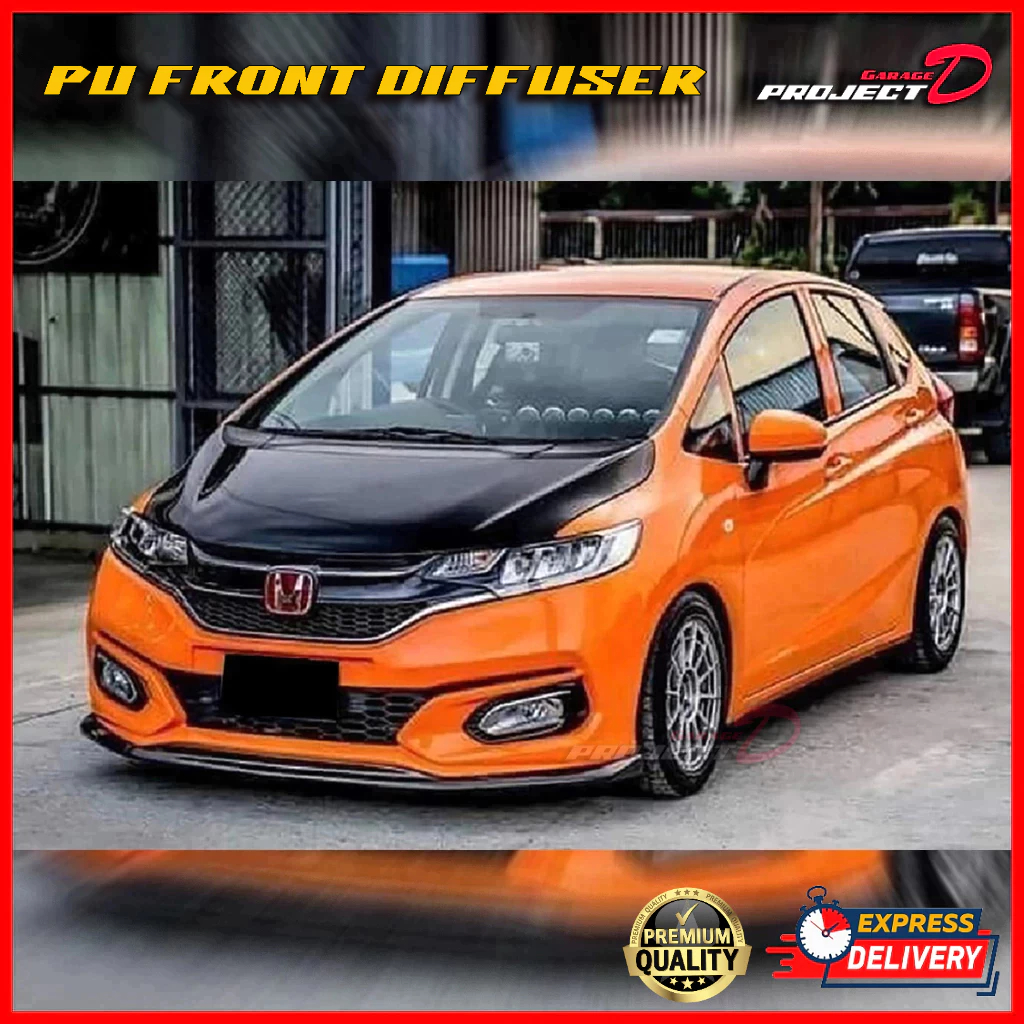 💥READY STOCK💥 Honda Jazz GK5 Facelift 2017 ~ 2021 PU Front Diffuser ...