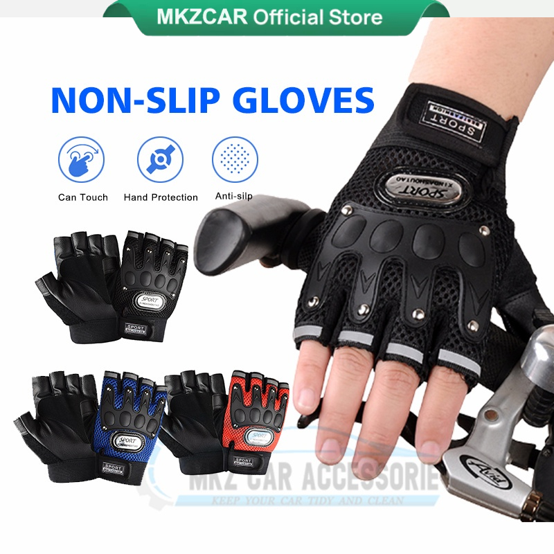 Glove Motorcycle Half Finger Motor Pro Riding Gloves Motorcycle Riding ...