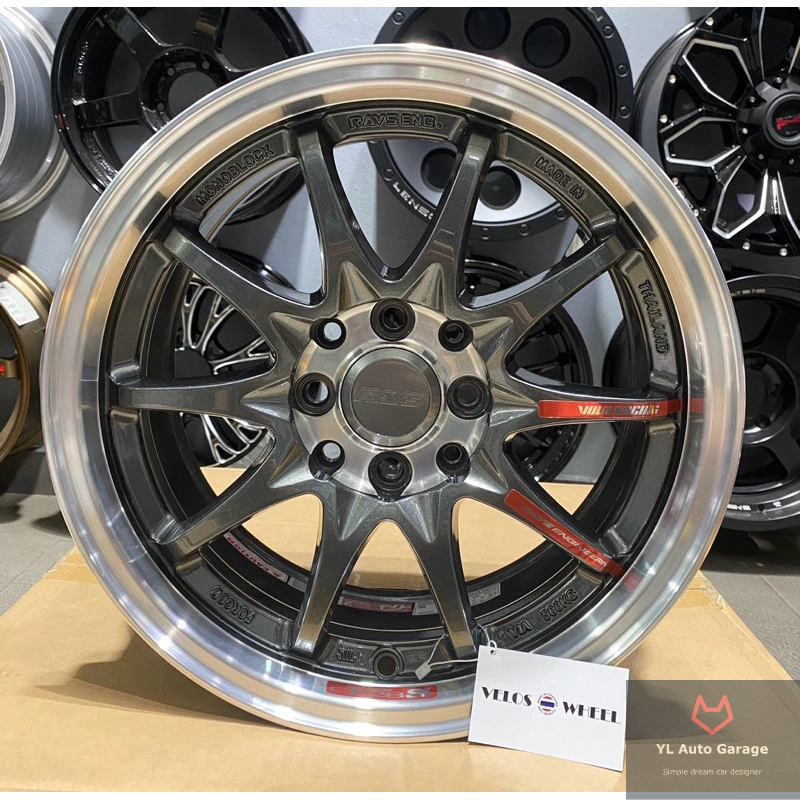 Velos Wheel CE28-10 Strip [Gun Metal] Sport Rim 15x7JJ ET35 (4x100/114. ...