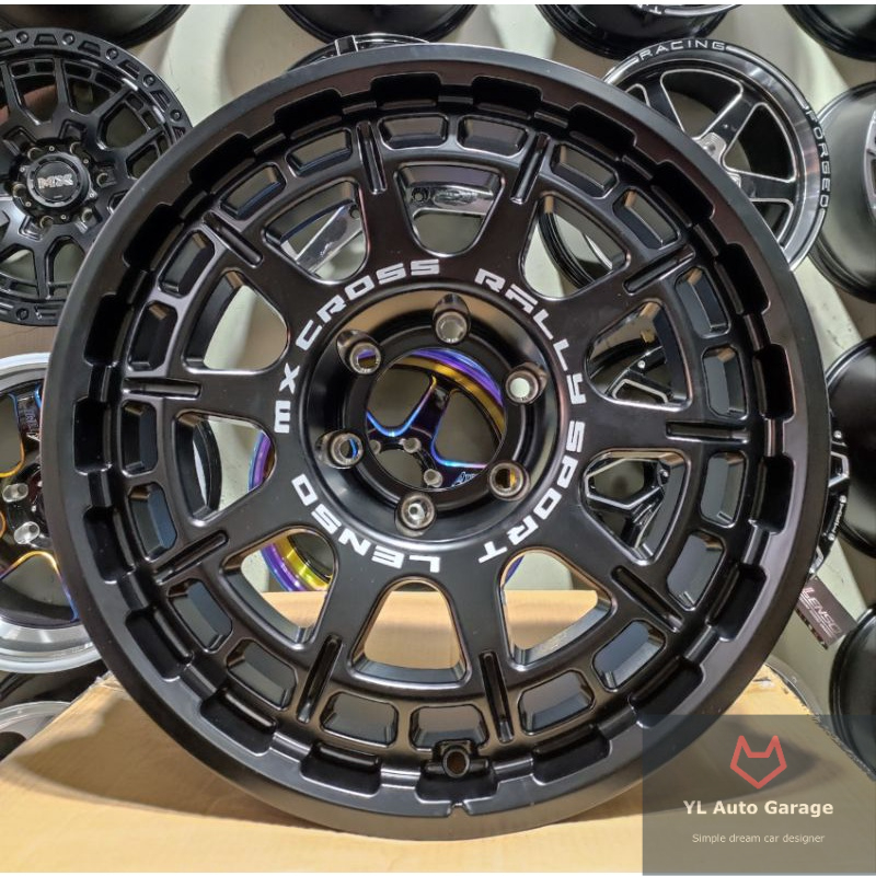 [4x4] Lenso Mx-Ebola Sport Rim [Matte Black] 18x9JJ ET0 (6x139.7) | Shopee Malaysia