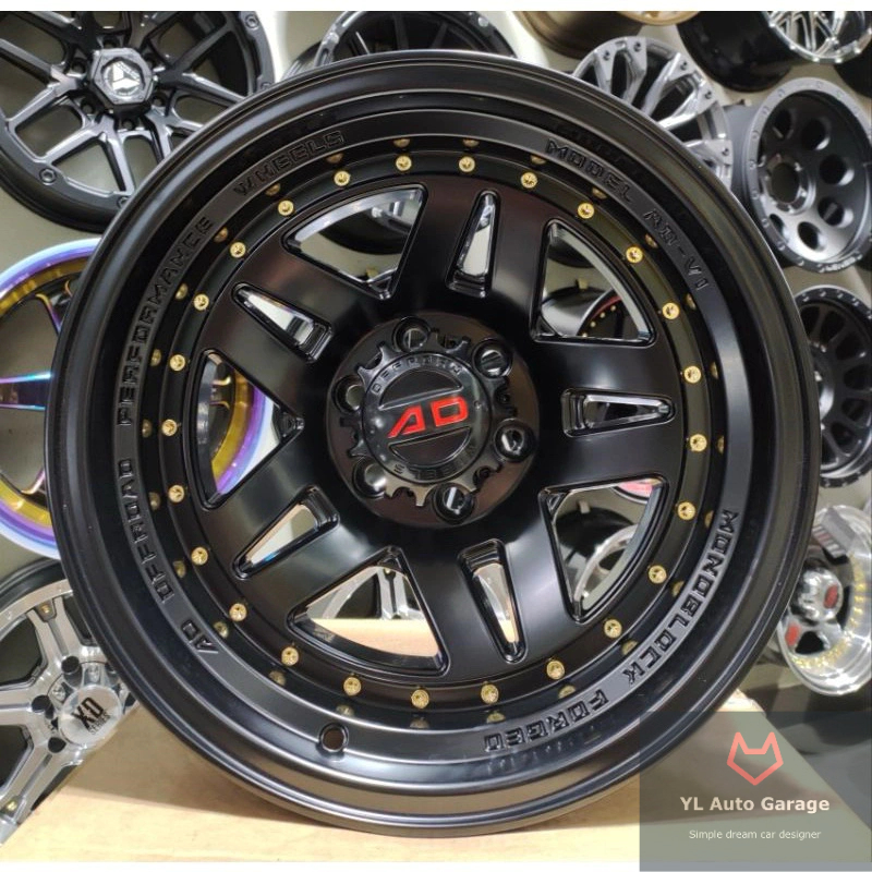 4x4 Sport Rim AD Wheel Model AD-V1 16x8JJ ET-10 (6x114.3) Nissan Navara ...