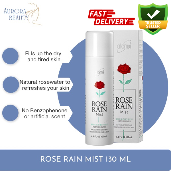 ATOMY Korea Rose Rain Mist FACE SPRAY 130ml 艾多美 | Shopee Malaysia
