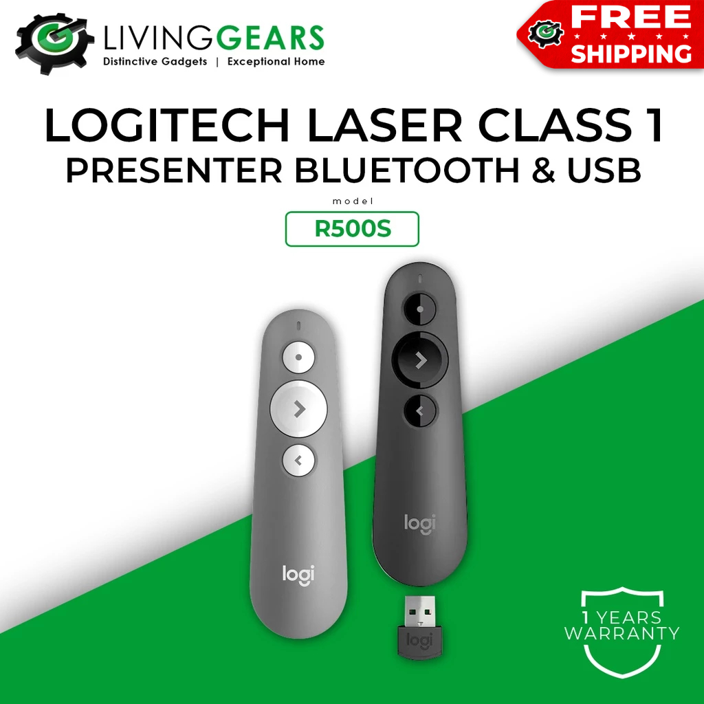 Logitech R500s / R400 / Laser Wireless Presenter Remote | Shopee Malaysia