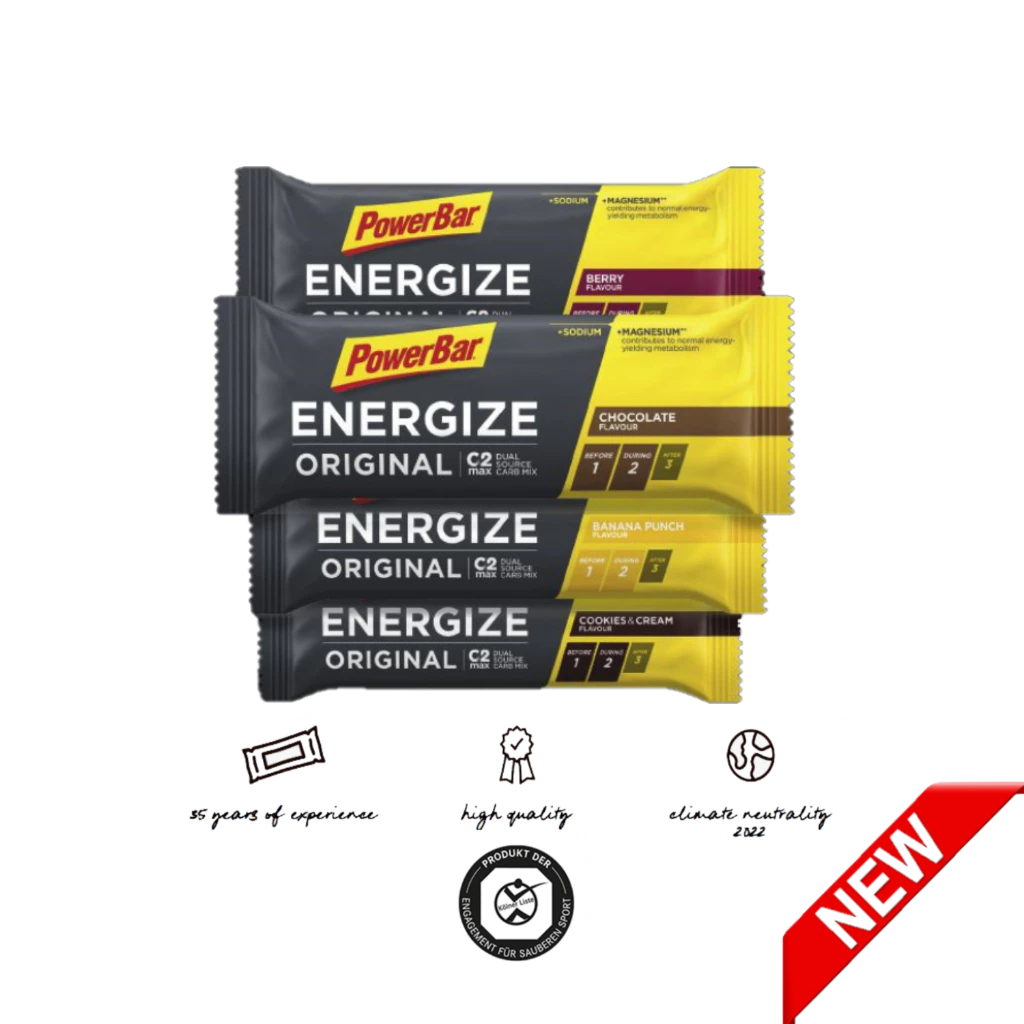Powerbar Energize Original Energy Bar (Energy + Electrolyte for Running ...