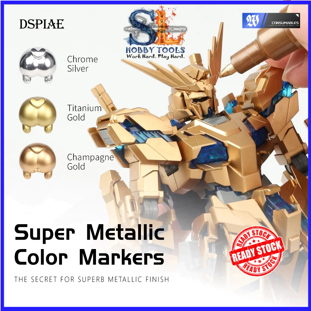DSPIAE MKS Super Metallic Color Markers Gundam Markers | Shopee Malaysia