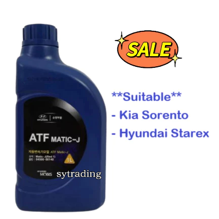 Hyundai Matic J ATF Auto Transmission Fluid Matic J Gear Oil 1Liter Kia ...