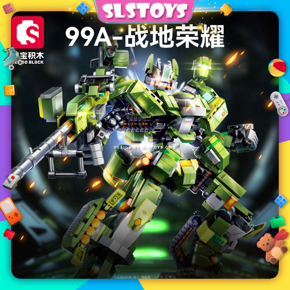 Sembo Block 203171 Mecha Of Steel 99A Battle Arena Military Robot ...