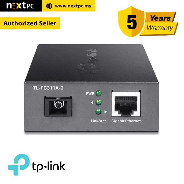 TP-LINK TL-FC311A-2 Gigabit WDM Media Converter / 5 Years Warranty ...
