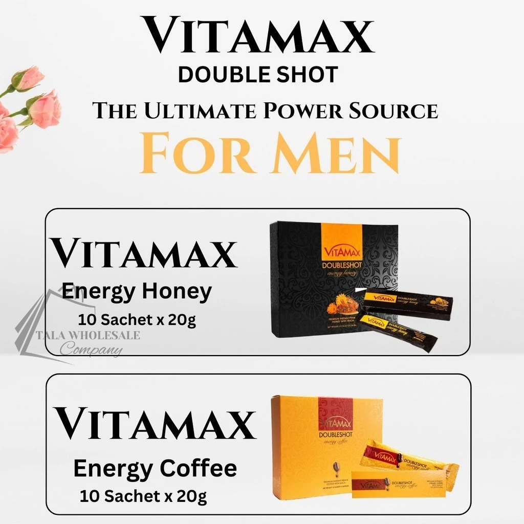 Vitamax Doubleshot Energy Coffee and Honey for Men | Shopee Malaysia