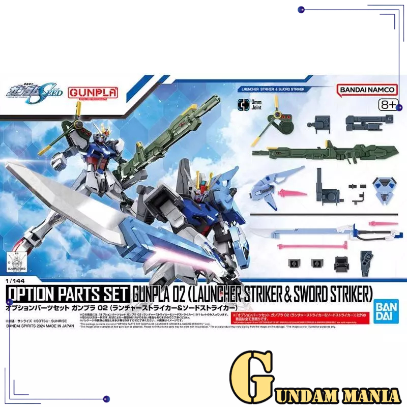 (EG)Bandai Option Parts Set Gunpla 02 (Launcher Striker & Sword Striker ...
