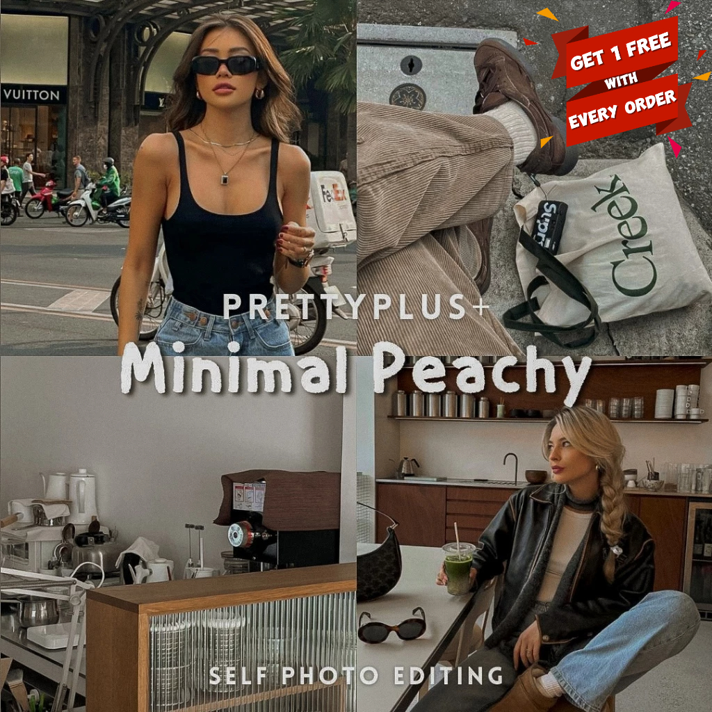 Minimal Peachy | Lightroom Preset Mobile IOS Android & PC Desktop ...