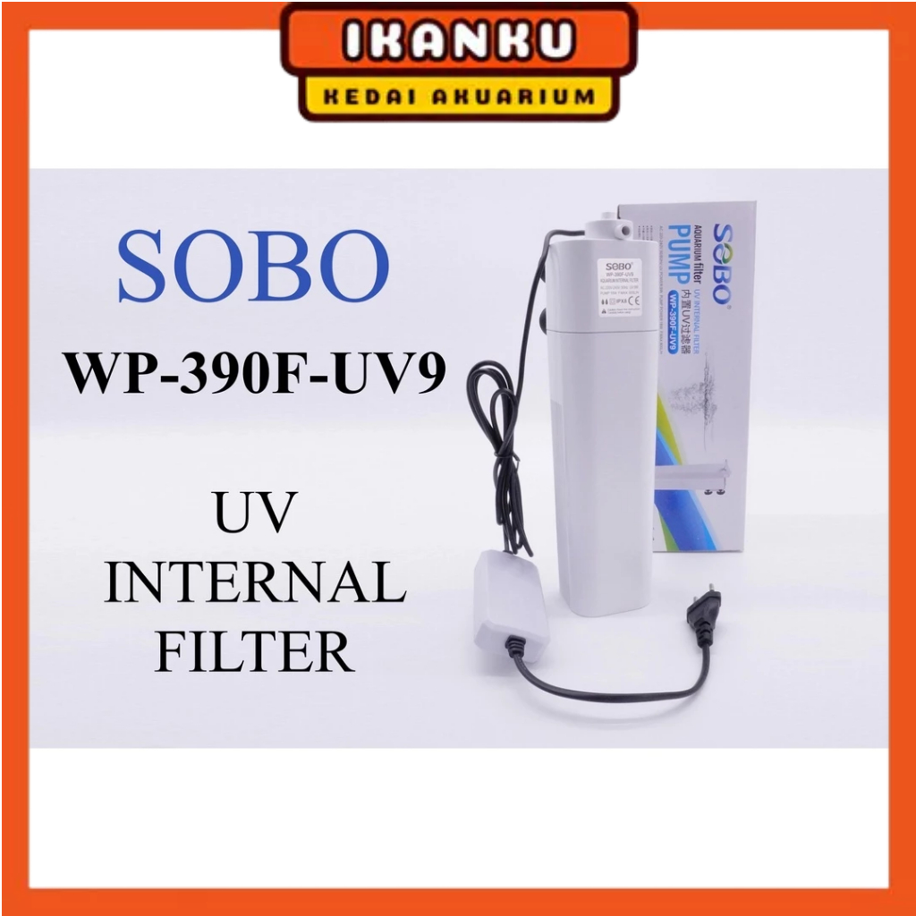 Sobo Aquarium UV Internal Filter WP-390F-UV9 Light Pump Lampu UV Pam ...