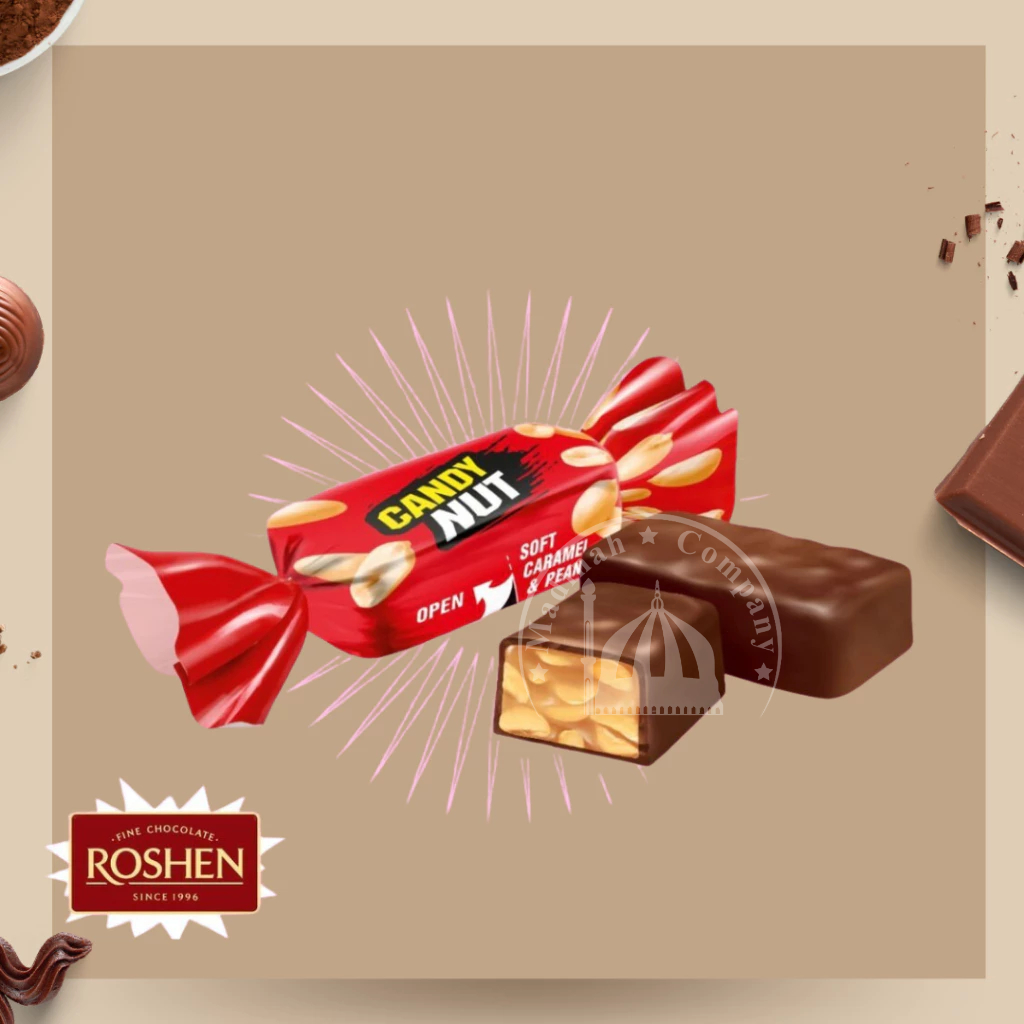 New Arrival Roshen Candy Nut Soft Caramel With Peanuts 250g-500g-1kg ...
