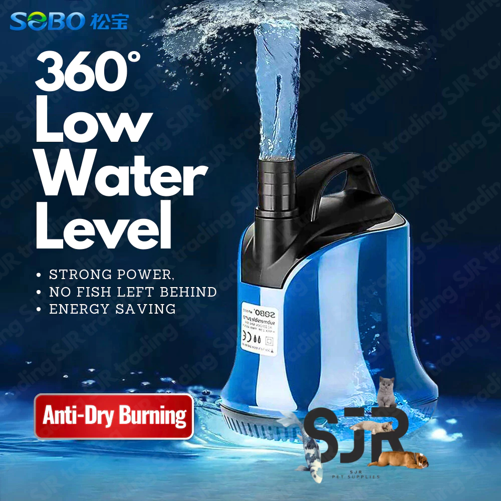 SOBO AQUARIUM SUBMERSIBLE WATER PUMP WP-100D WP-200D WP-300D WP-500D WP ...