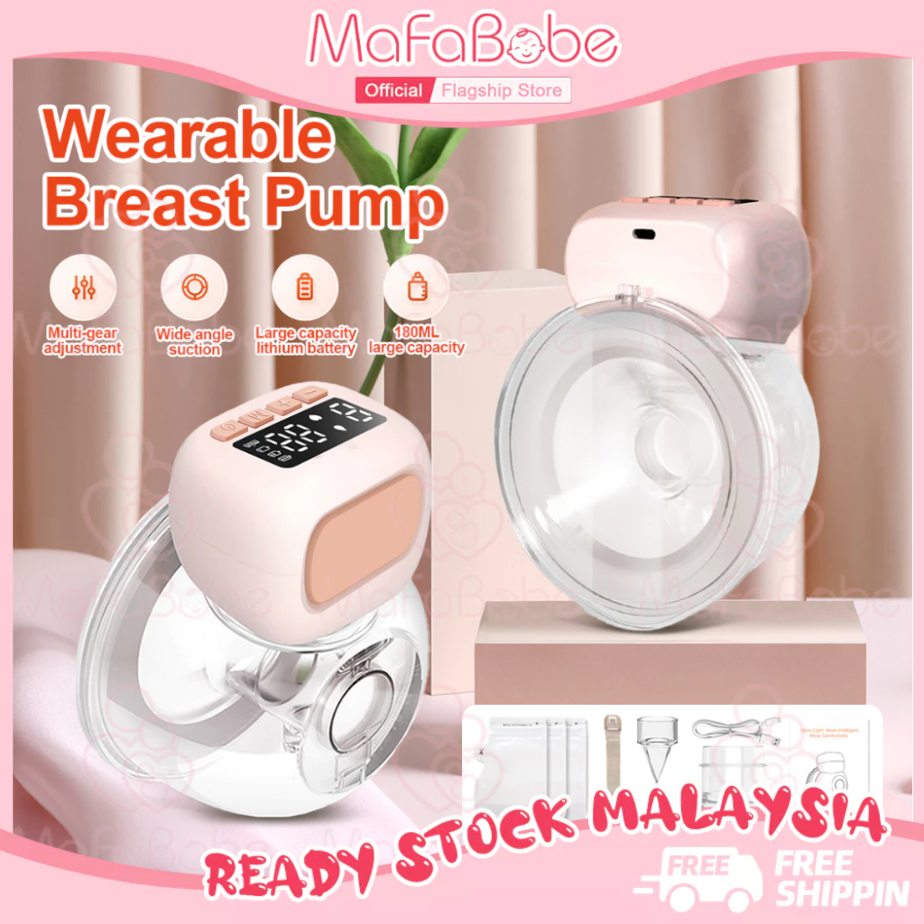 Mafababe wireless breast pump pam susu elektrik Wearable Handsfree Cup ...