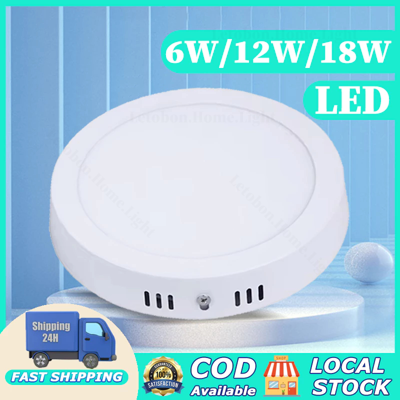 LED Panel Downlight 6w/12W/18W Household downlight round white frame ...