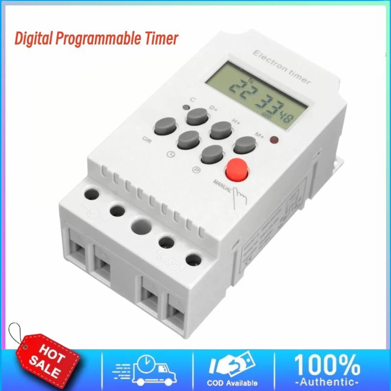 IN STOCK AC 220V 25A Digital LCD Timer Switch Programmable Controller ...