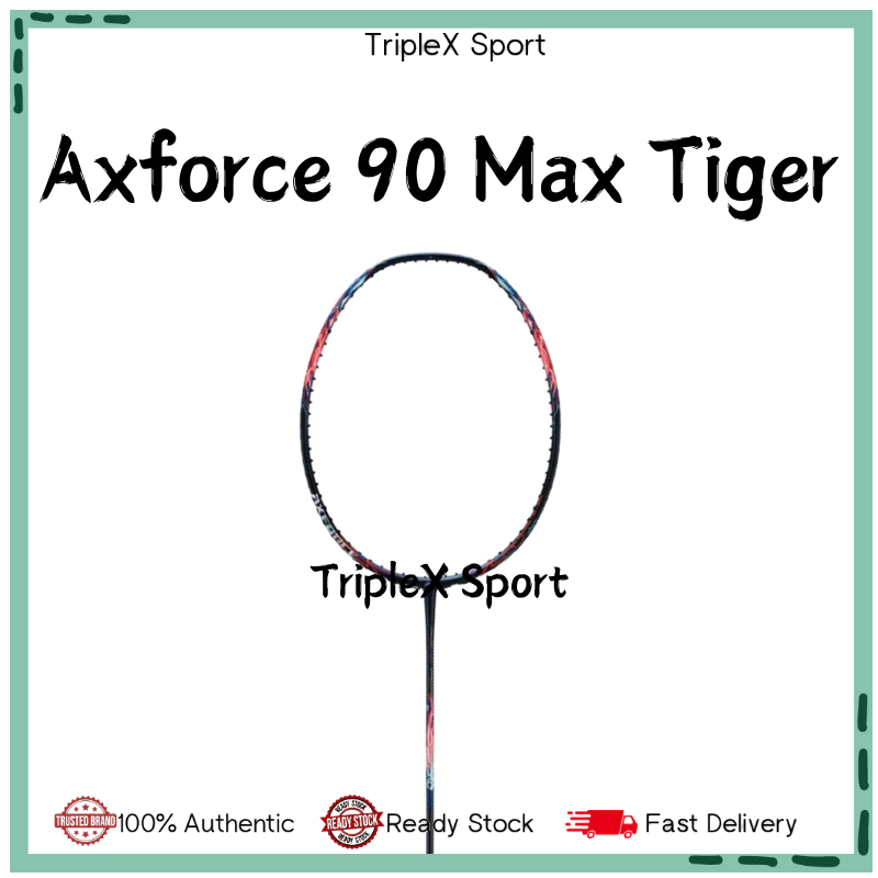 【100% Original】Ll-NlNG Axforce 90 Max Tiger Badminton Unstrung Racket ...