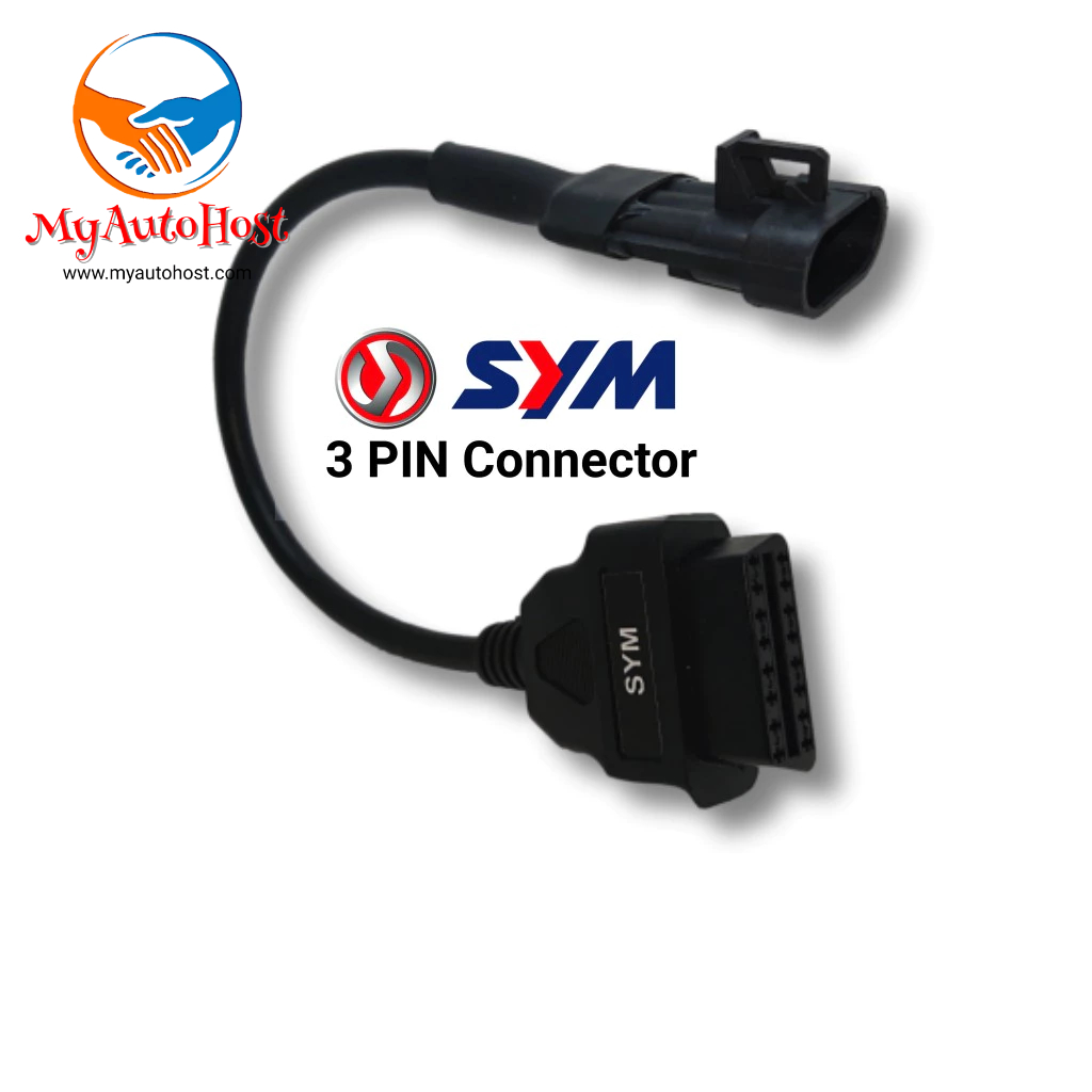 All Black SYM 3 Pin OBD2 Diagnostic Cable | Shopee Malaysia