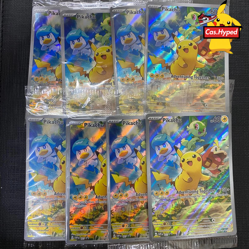 Pikachu Paldea Evolved IR Sealed Promo PTCG Pokemon Card | Shopee Malaysia