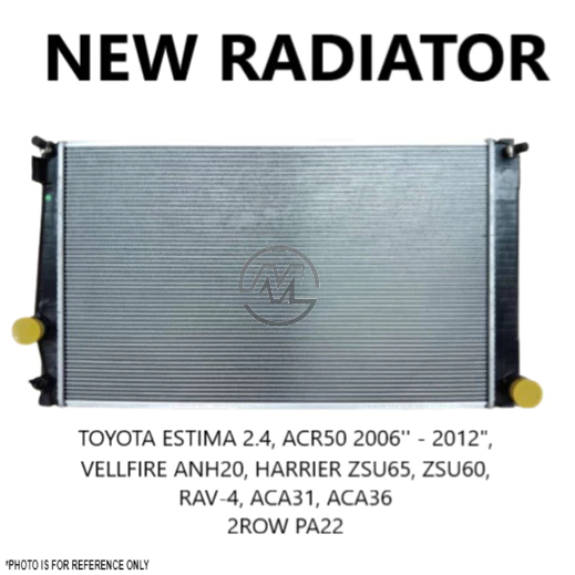 NEW RADIATOR TOYOTA ESTIMA 2.4 ACR50 2006'' - 2012" VELLFIRE ANH20 ...
