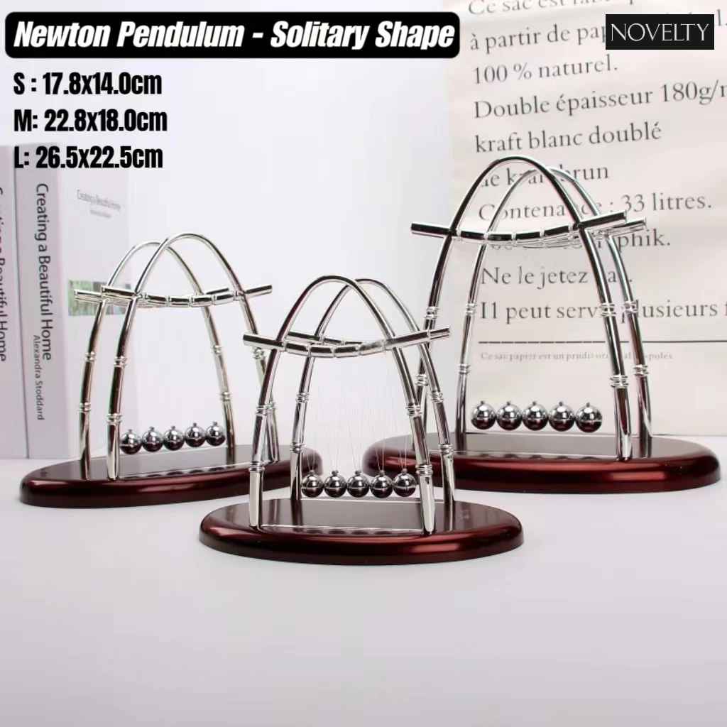 Newton Pendulum S Shape Cradle Balance Balls Buaiyan Bandul Early ...