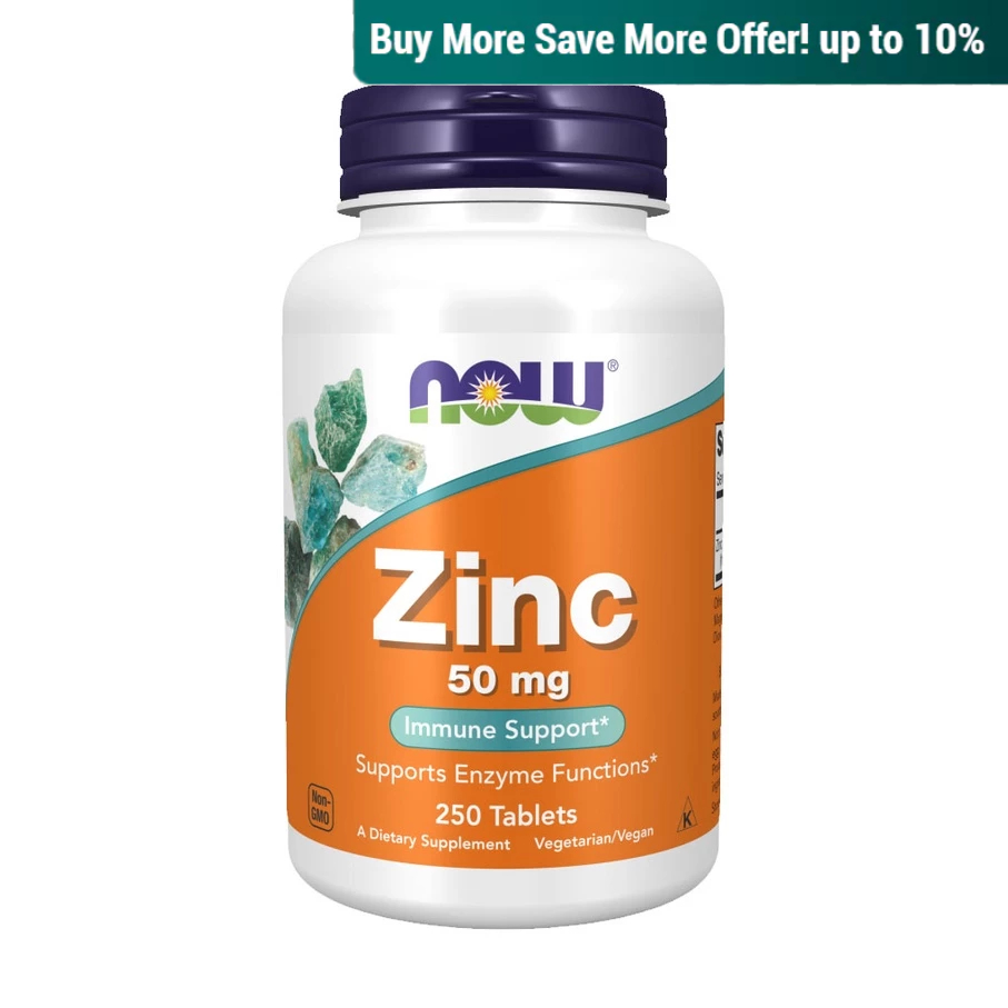 Now Foods, Zinc, 50 mg, 250 Tablets | Shopee Malaysia