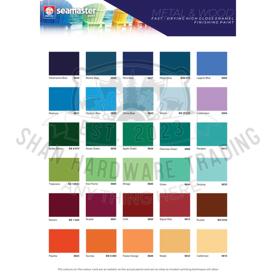 SEAMASTER (PART 1) 1LIT / 5 LIT HIGH GLOSS FINISH 6600 SUPER GLO FOR ...