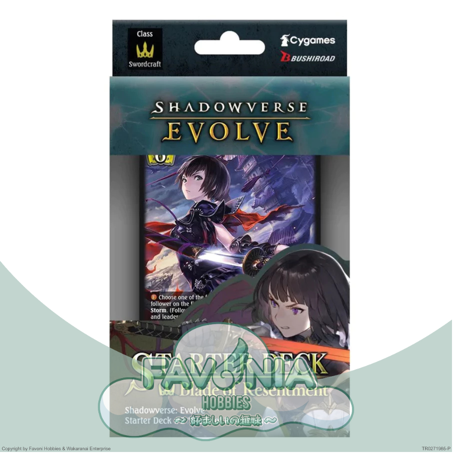 Shadowverse EVOLVE | English EN | SD02 EN | Starter Deck #2 “Blade of Resentment” Swordcraft ...