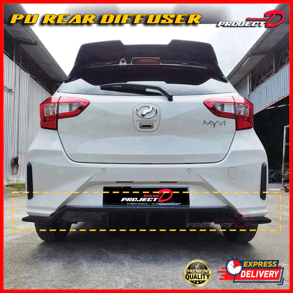 💥Ready Stock💥Perodua Myvi G3 Facelift **2022-2023** R-Design PU Rear ...