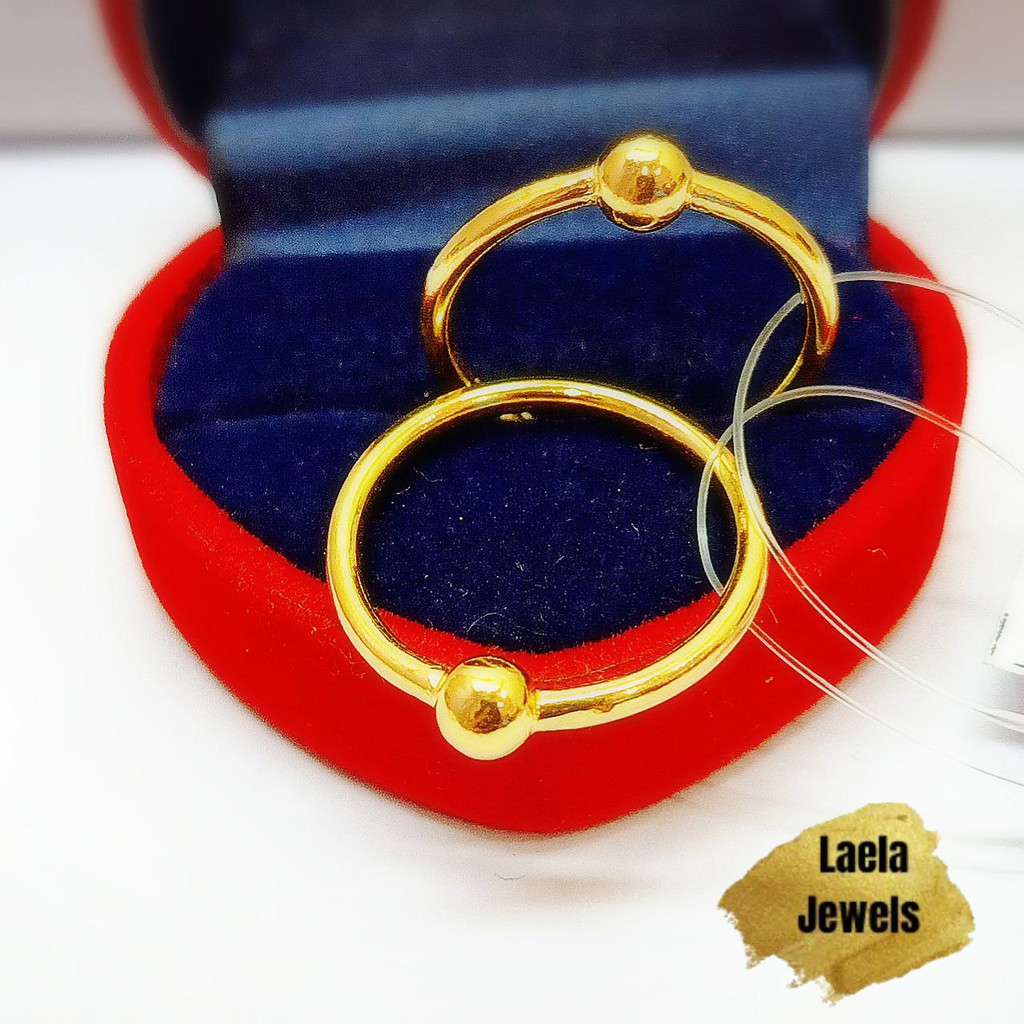 LAELA CINCIN FESYEN PANDORA EMAS TULEN 916 GOLD RING | Shopee Malaysia