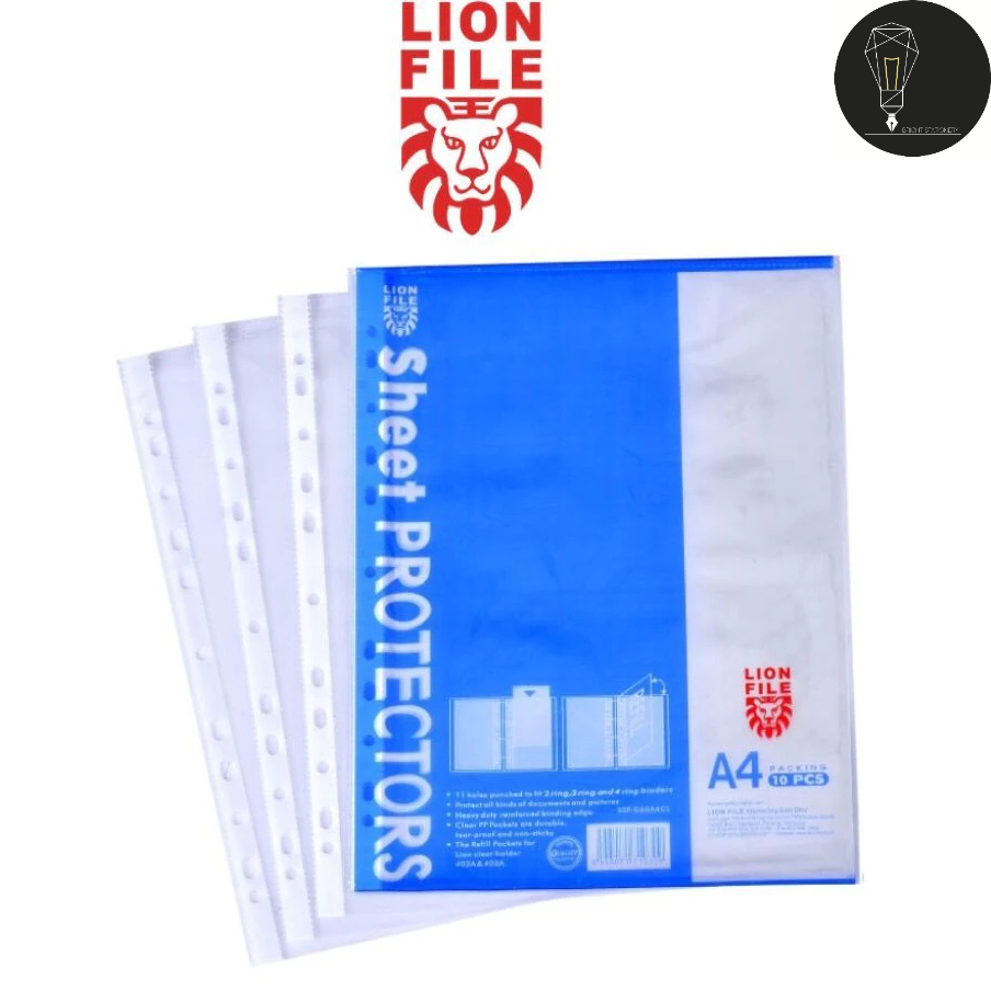 Lion File A4 PP Sheet Protector (100pcs/bx) | Shopee Malaysia