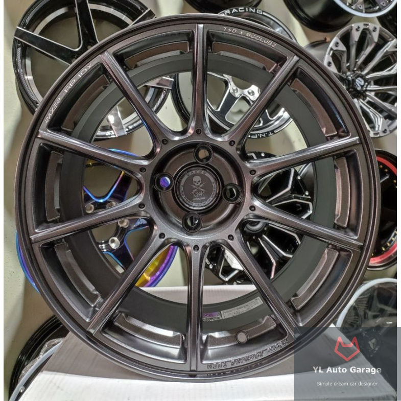 Raxer RP10x Flow Forming [Gun Metal] Sport Rim 17x8JJ ET38 (4x100) | Shopee Malaysia