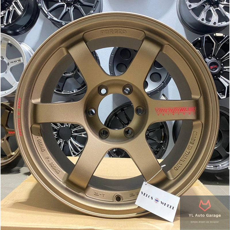 [4x4] Velos Wheel TE37 Sport Rim [Bronze Red Milling] 18x9JJ ET0 (6x139 ...