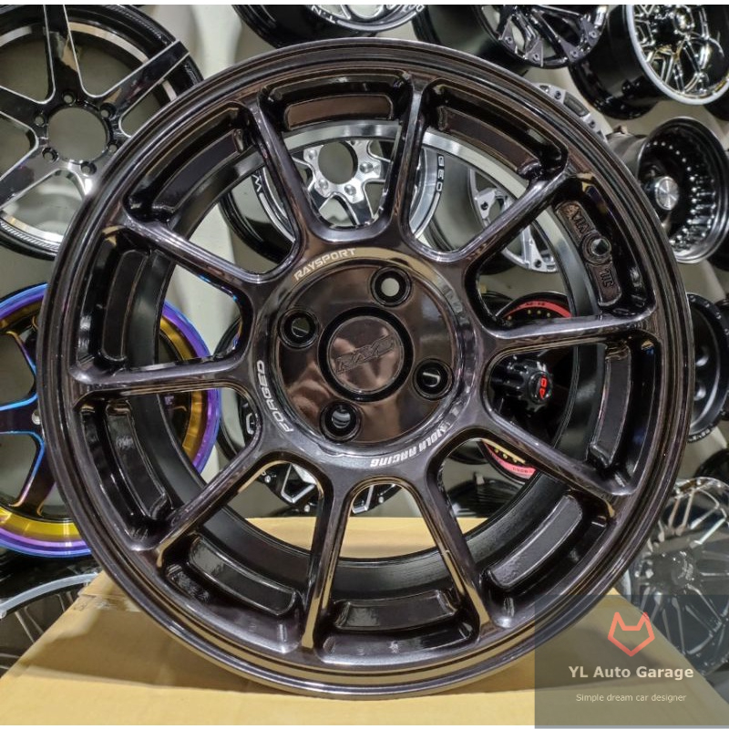 ZE40 [Diamond Dark Gun Metal] Sport Rim 15x7JJ ET35 (4x100) | Shopee ...