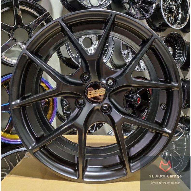 BBS [Matte Black] Sport Rim 16x7JJ ET38 (4x114.3) | Shopee Malaysia