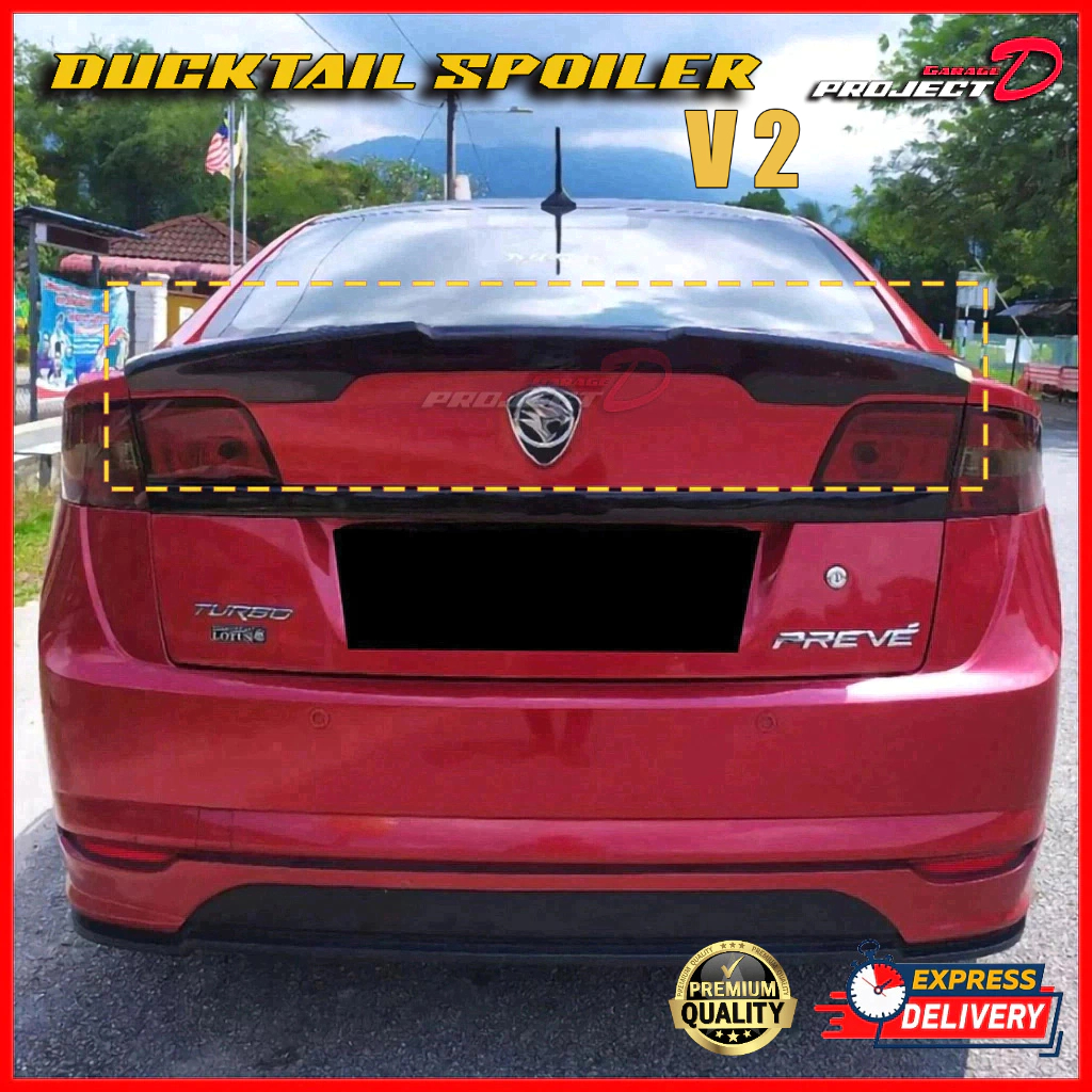 💥Ready Stock💥Proton Preve **Ducktail Spoiler V2** | Shopee Malaysia