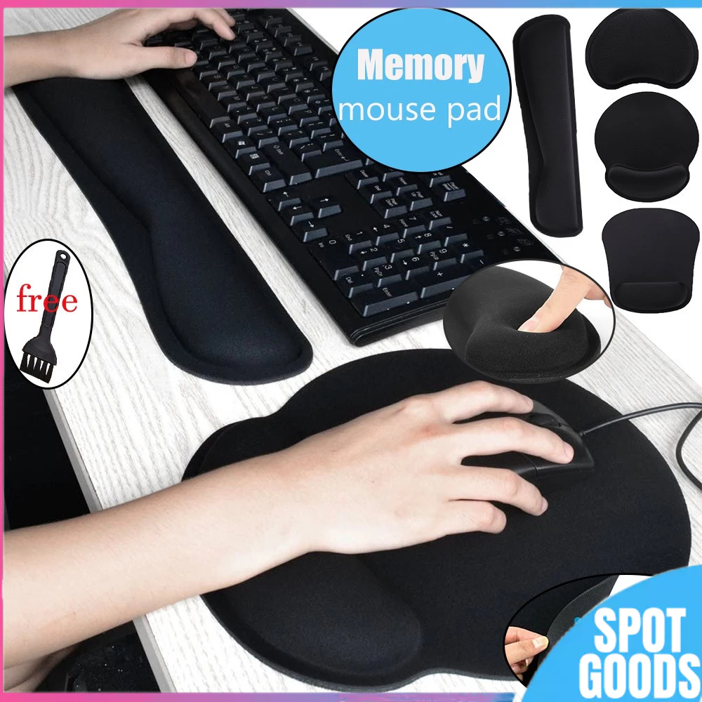 Specool-Memory Foam Mechanical Soft Keyboard Mouse Pad Wrist Rest Hand ...